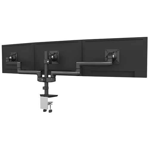 Sena SENAEX3-FF Pole-Mounted Triple Fixed Monitor Arm – Ergo Experts