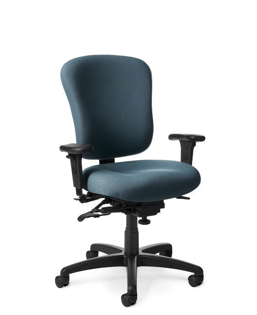Office Master PAC55-8b Multi-Function Mid-Back Ergonomic Task Chair ...