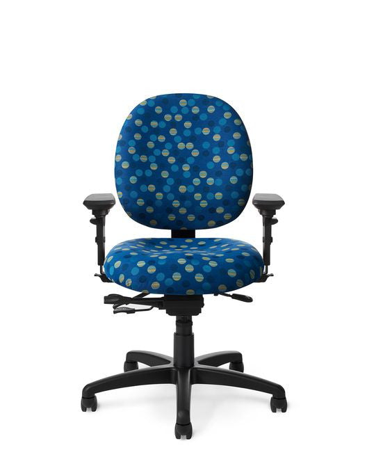 Office Master PAC57-8b Multi-Function Medium Ergonomic Task Chair ...