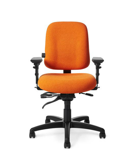 Office Master PT74 Paramount Low Back Adj. Lumbar Ergo Task Chair ...