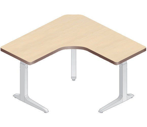 Workrite Sierra Equal Corner 3-Leg Electric Height Adjustable Desk ...