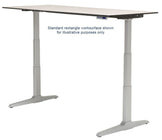 Workrite Sierra Offset Corner Left 2-Leg Electric Height Adjust Desk ...