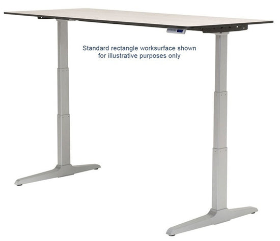 Workrite Sierra Offset Corner Left 2-Leg Electric Height Adjust Desk ...