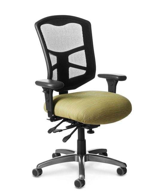 Office Master Yes YSYM Multi-Function Big & Tall Mesh Back Task Chair ...